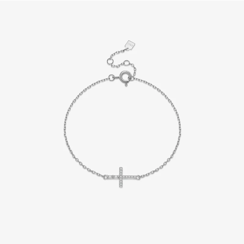 The Coco Silver Cross Bracelet - Coco Loves Jewellery