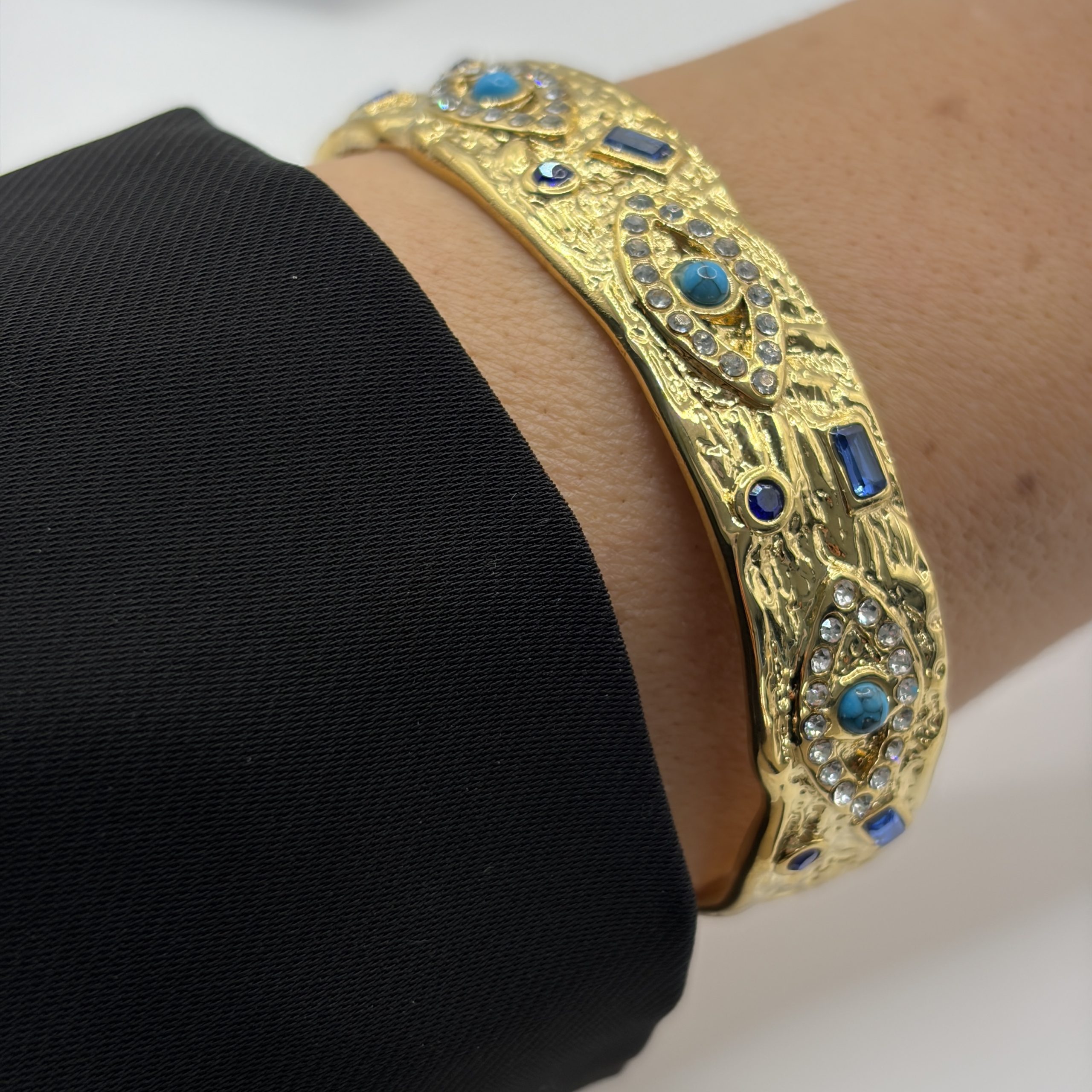 The Coco Mali Blue Bangle - Coco Loves Jewellery